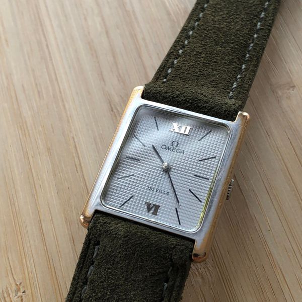 [WTS] Rare Omega Tank with Roman Indices and Rare 19mm Omega Brick ...
