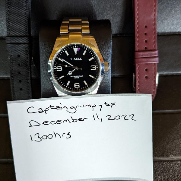 [WTS] TISELL Explorer 39mm $120 Shipped USPS priority CONUS | WatchCharts