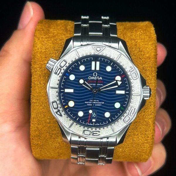 OMEGA SEAMASTER DIVER 300 "BEIJING 2022" SPECIAL BLUE EDITION WITH BOX ...