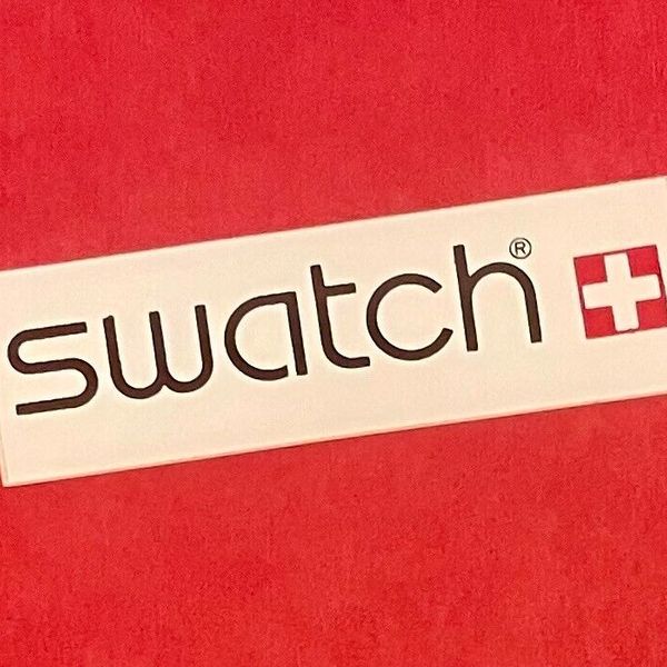 SWATCH WATCH Logo STICKER - SMALL | WatchCharts Marketplace