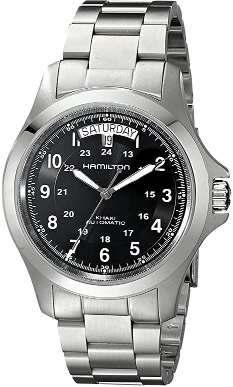 Hamilton Hamilton H64455133 Khaki Field King Auto Men's Watch-Black ...