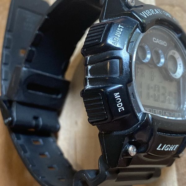 Casio W-735H Vibration Alarm Super Illuminator Wristwatch WR 100M ...
