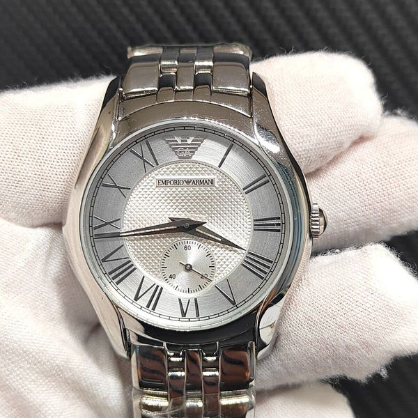 New Old Stock EMPORIO ARMANI AR1711 Stainless Steel Quartz Men Watch ...
