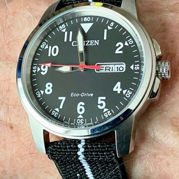 FS: Citizen Eco Drive Field Watch Black Dial BM8188-01E 4 Straps Asking ...