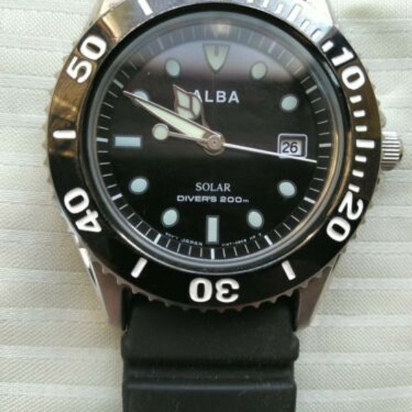Seiko Alba AEFD530 Solar Men's ISO Diver Watch 38mm V147 | WatchCharts