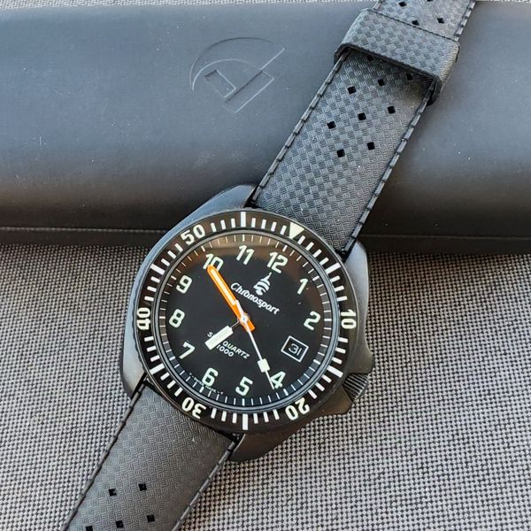 FS: Very Rare Vintage Original Chronosport Sea Quartz Black 1000, Swiss ...