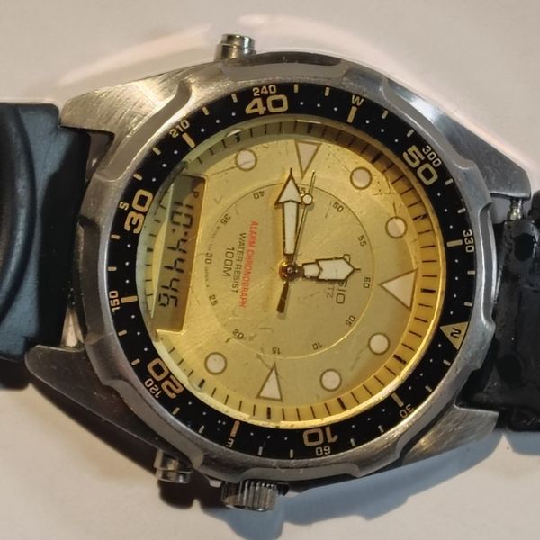 Vintage Casio Watch AMW 320C Dual Display Watch Made in Japan ...