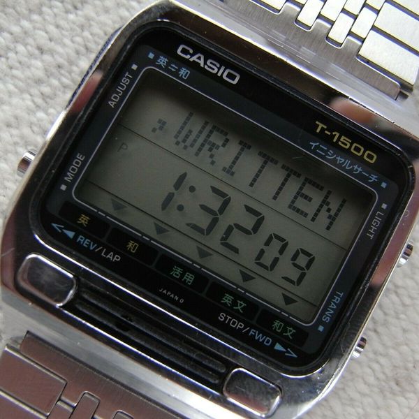 RARE CASIO T-1500 walking dictionary | WatchCharts Marketplace
