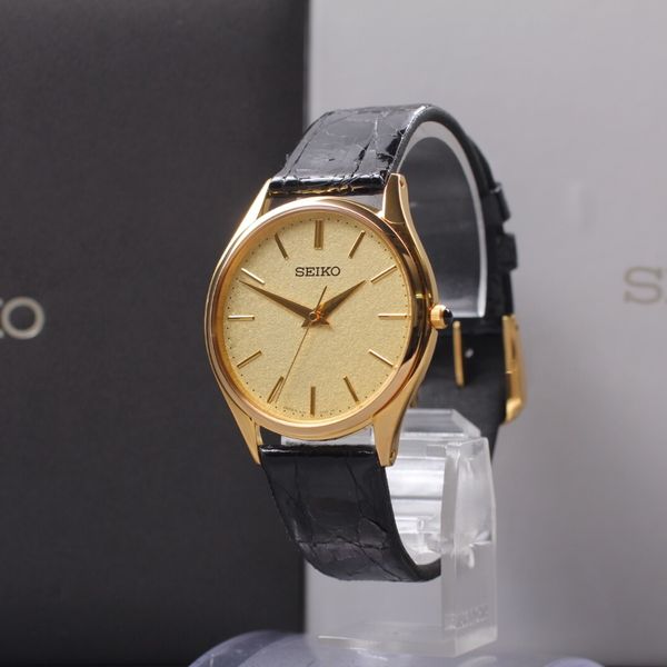 BOX*MINT* Seiko Dolce 8J41-0AJ0 SACM150 Gold Quartz Menâ s Watch From ...