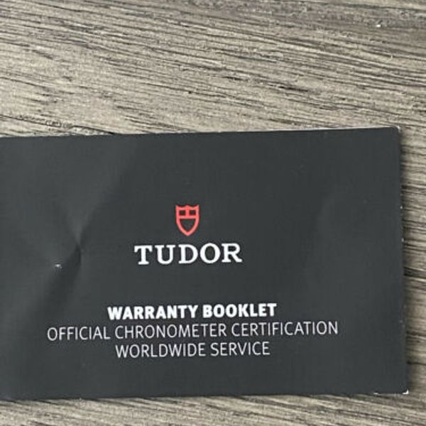 Tudor Warranty Booklet | WatchCharts Marketplace