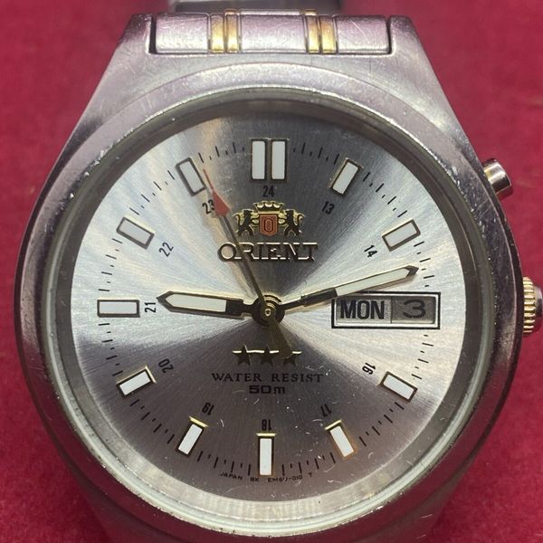 Orient Diver Watch 50 m Automatic Black Dial Men Day Date | WatchCharts ...