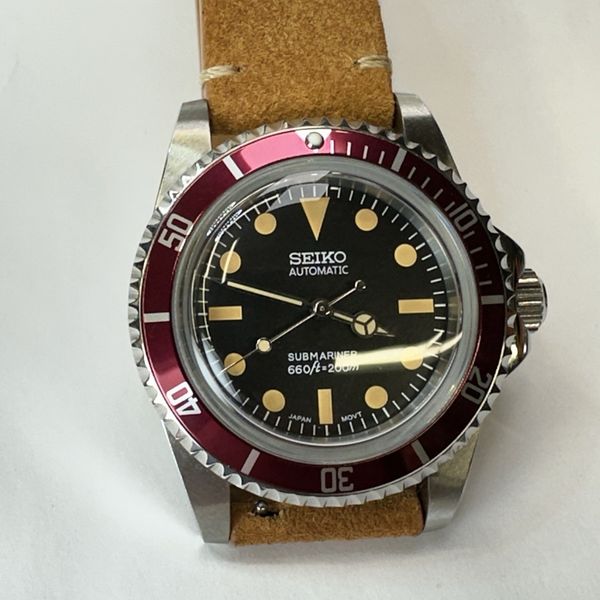 Submariner Mil Sub Mod SEIKO NH38A Movement Retro Style Dome Glass ...