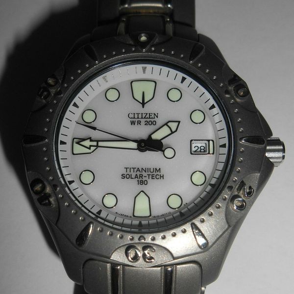 Citizen Titanium Solar-Tech 180 WR 200 Watch - 7875 H04937 ...