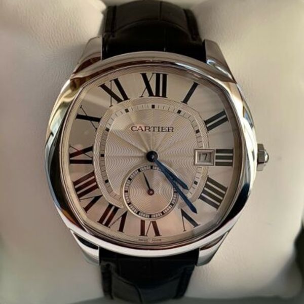 CARTIER Drive de Cartier Mens 40mm Steel Automatic Wristwatch WSNM0004 ...