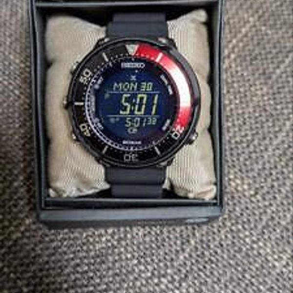 Seiko Prospex Digital Watch Black/Red | WatchCharts Marketplace