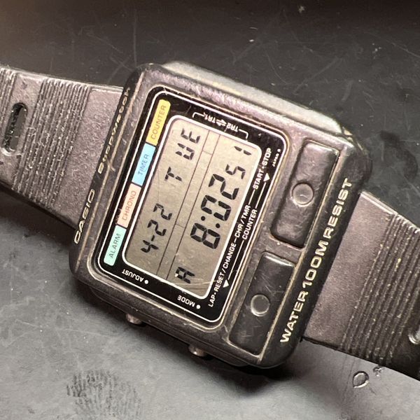 Vintage Casio Stopwatch (211) W-500. KEEPING TIME!! Day And Date! See ...