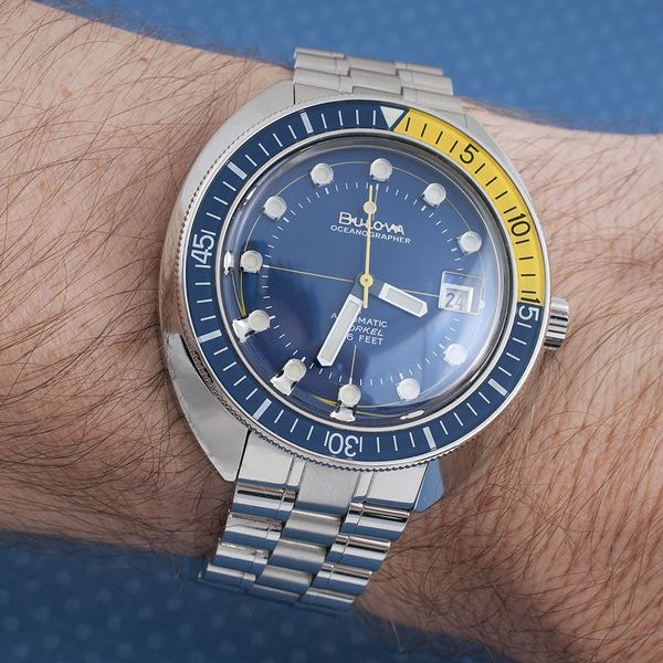 [$350 USD] FS: Bulova Devil Diver Oceanographer Blue/Yellow Dive Watch ...