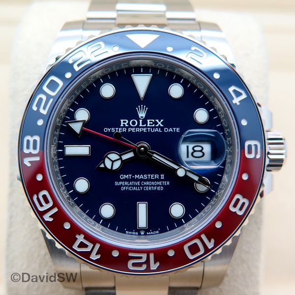 FS: NIB Rolex 126719BLRO GMT MASTER II 18K WHITE GOLD-BLUE DIAL-NEW ...