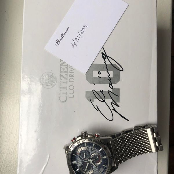 [WTS] Eli Manning Limited Edition Citizen Atomic/Radio Controlled ...