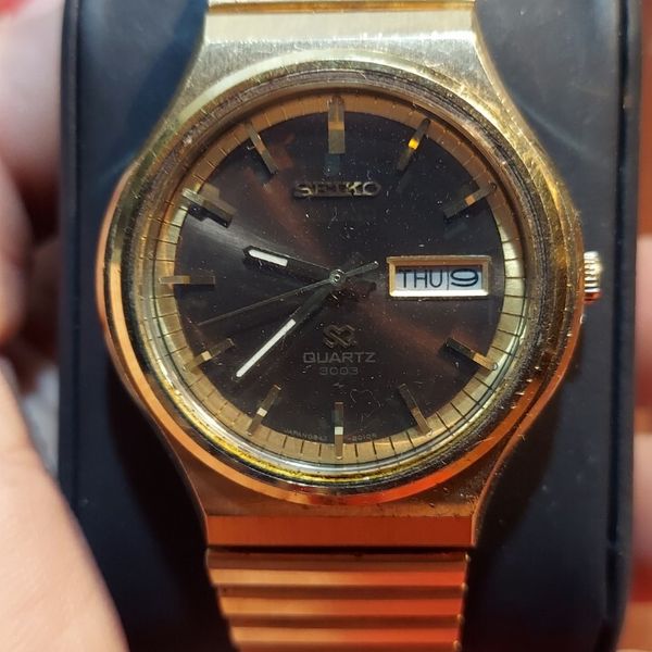 Seiko Sq 4004 Gold Tone Mens Vintage 1970s Watch Early Quartz ...