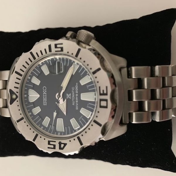 FS SEIKO LID. ED. MONSTER W/BLUE DIAL ON STRAPCODE SE $500 | WatchCharts