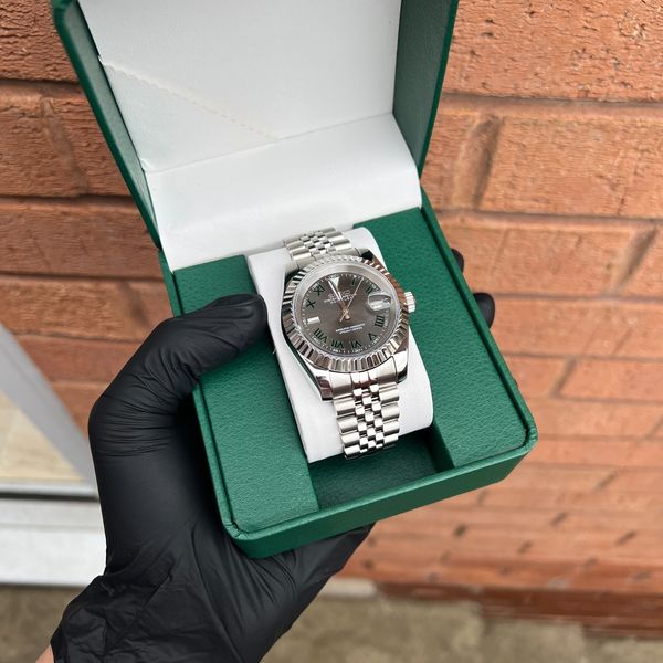 Custom Seiko Mod - 39mm Automatic Watch - Wimbledon Style Dial ...