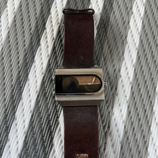 FOSSIL JR-9121 Digital Analog DIGI-ANA Watch Great Shape Works Need ...
