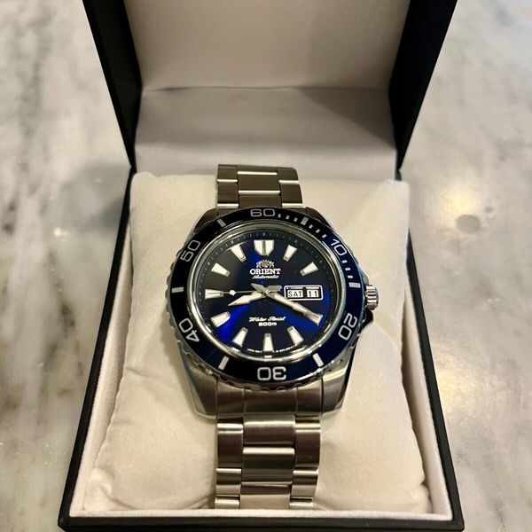 ORIENT Mako XL Automatic Men's Diver Watch Blue - EM75-C1A ...