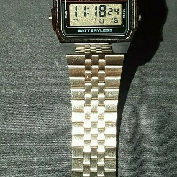 RARE CASIO AL-180 SOLAR CAPACITOR ALARM CHRONOGRAPH USA NR ...