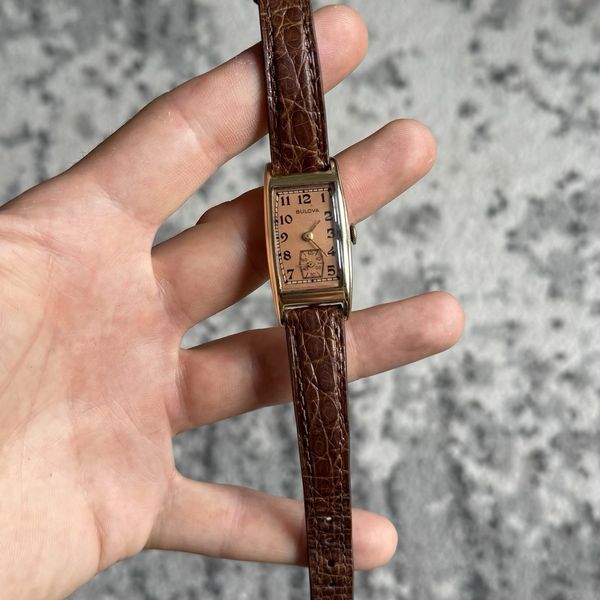 Rare Vintage Bulova Watch Salmon Dial Runs | WatchCharts Marketplace