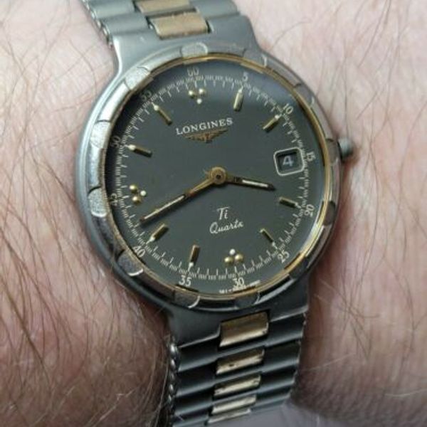 Mens Longines Conquest Titanium Quartz Watch | WatchCharts
