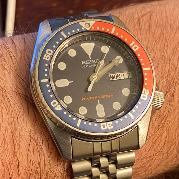 [WTS] Seiko SKX015, 38mm pepsi diver, on Jubilee with NATO ...