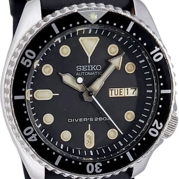 Vintage SEIKO diver SKX007 w/Genuine "Sallow" dial, 7S26-0020 case ...