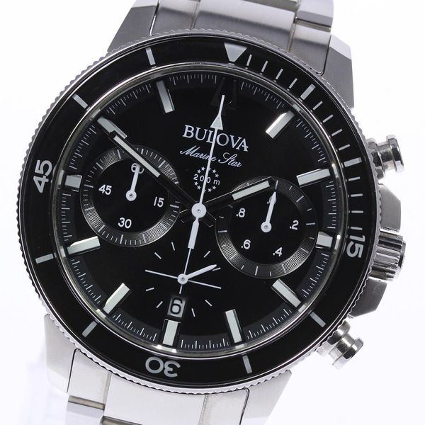 Beautiful goods with box [BULOVA] Bulova Date Chronograph BVC302 Quartz ...