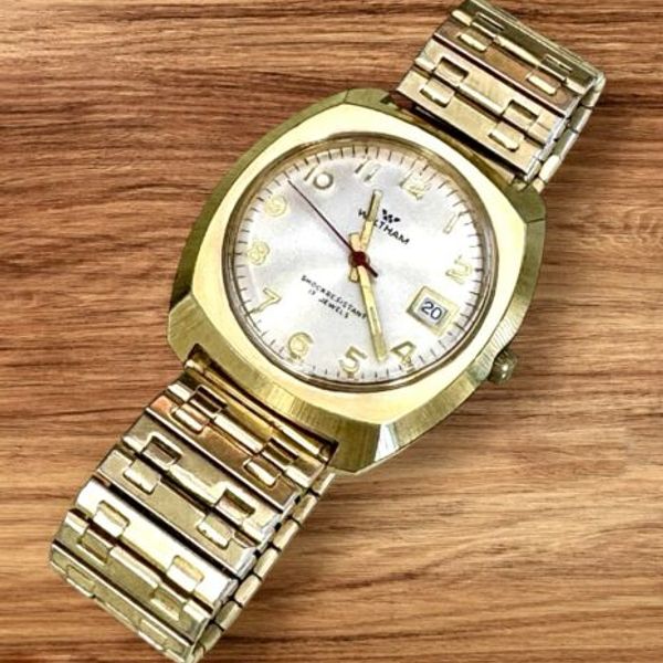 1970s Menâ s WALTHAM 17 Jewels HAND WIND w/Date, RED SWEEP, NEEDS ...