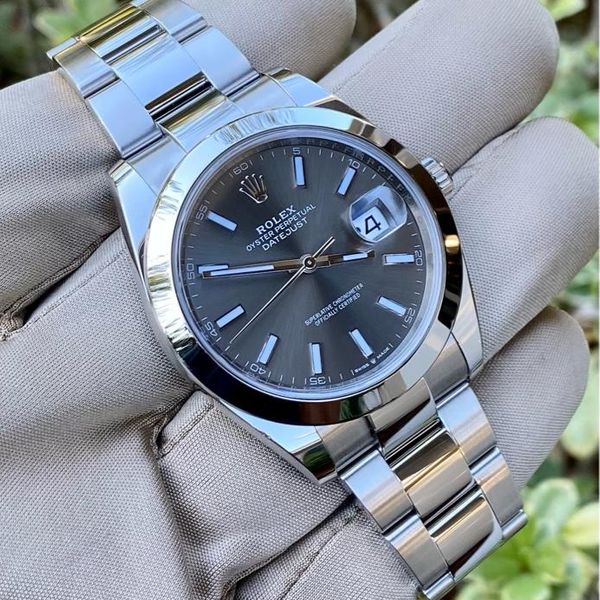 FS: Rolex Datejust 41mm Ref 126300 - Rhodium Stick Dial - Oyster ...
