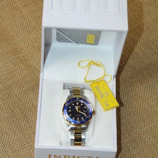Invicta Men's Watch Diver's Watch "Pro Diver" Quartz, Two-Tone Mineral ...
