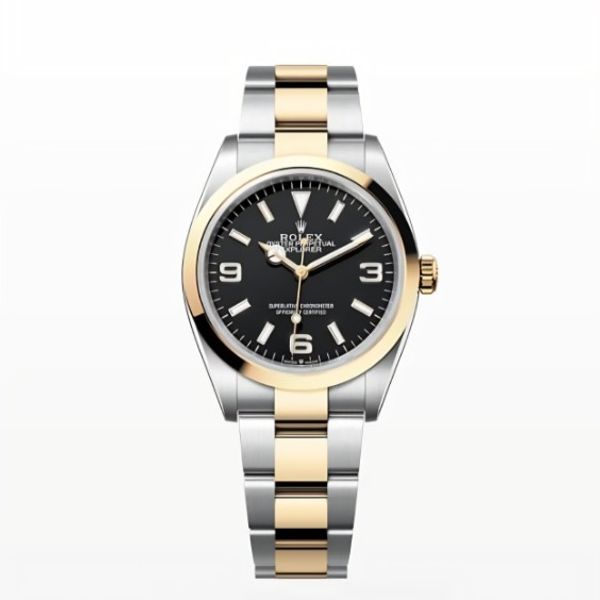 Rolex Explorer 36 Two-Tone Yellow Gold | WatchCharts Marketplace