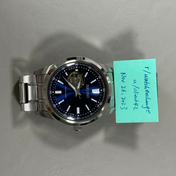 [WTS] Seiko Selection SCVE051 4R38 Blue Dial Open Heart Automatic ...