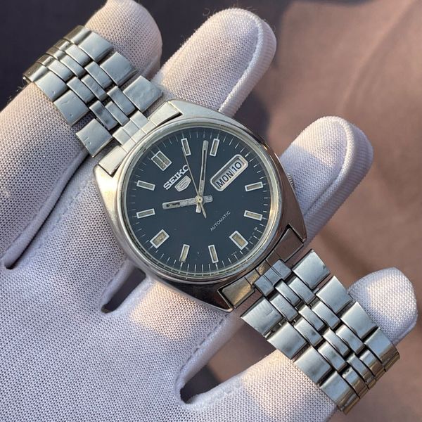 Vintage Seiko 5 Automatic Beautiful Dial Made In Japan Menâ s Watch 6309-8900 | WatchCharts ...