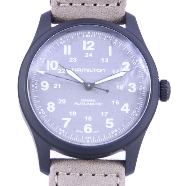 Hamilton Khaki field titanium auto H702150/H70215880 TI automatic ...