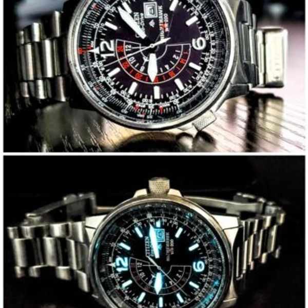 Citizen Nighthawk GMT Eco-Drive Pilot Watch BJ7000-52E. | WatchCharts ...