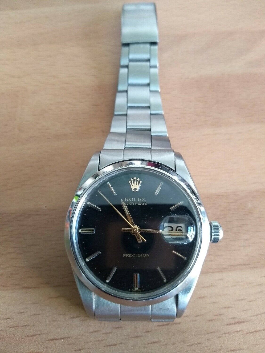 Rolex Oysterdate Precision model 6694 Black Dial | WatchCharts Marketplace
