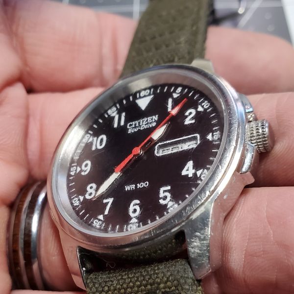 Citizen Eco Drive Garrison Field Watch Day Date OD Green | WatchCharts ...