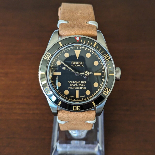 38MM Custom Seiko Watch Mod Vintage Style BB58 Scubamaster NH35 Build ...