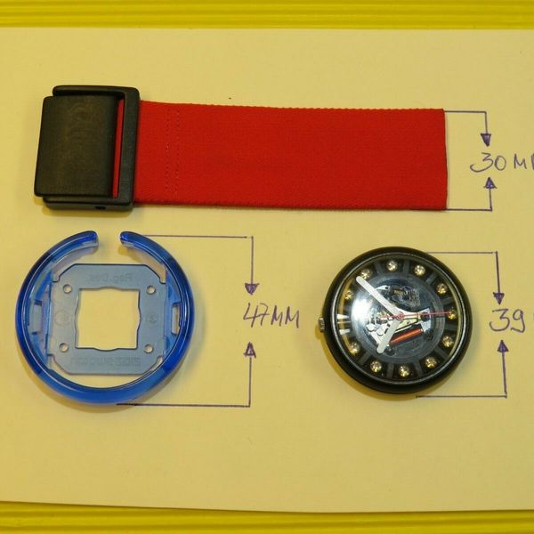 Ring / Holder / Clip in BLUE / BLUE for Big POP Swatch | WatchCharts ...