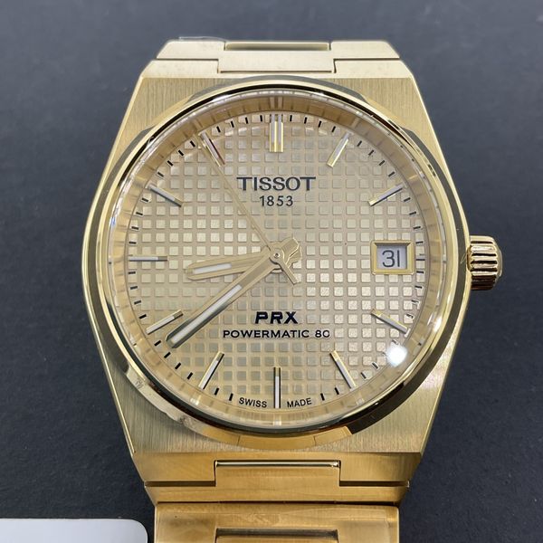 Tissot PRX Powermatic 80 35mm Gold Automatic Watch T1372073302100 ...