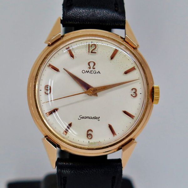 OMEGA Seamaster, "spider" lugs, 18kâ solid rose gold, cal. 283, mens ...