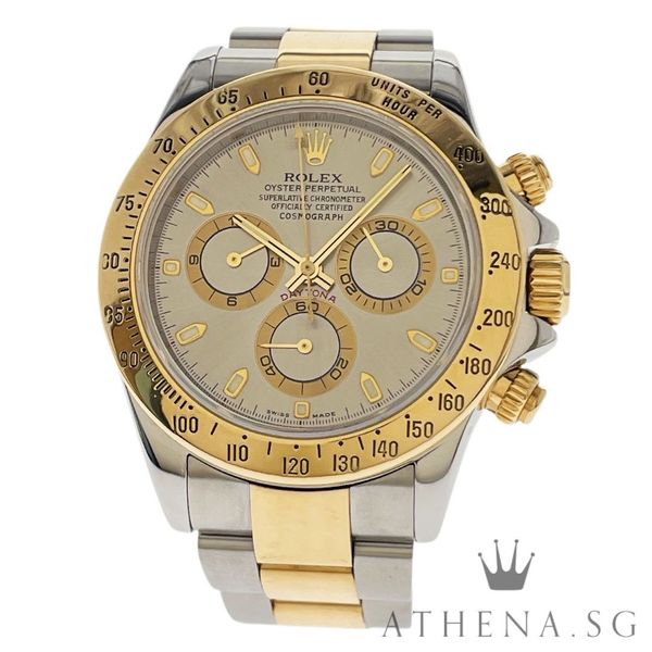 ROLEX 18K HALF YELLOW GOLD ROLESOR OYSTER PERPETUAL COSMOGRAPH DAYTONA ...