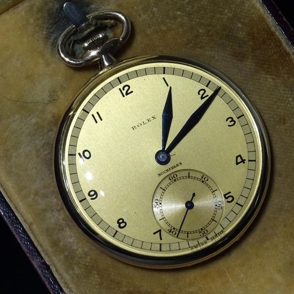 FS: VERY NICE ROLEX "BUCHERER'S" LOGO DIAL POCKET WATCH. SERVICED, WITH ...